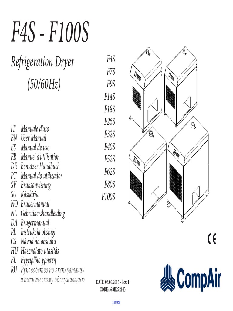 Service Air Dryer | PDF | Clothes Dryer | Heat Exchanger