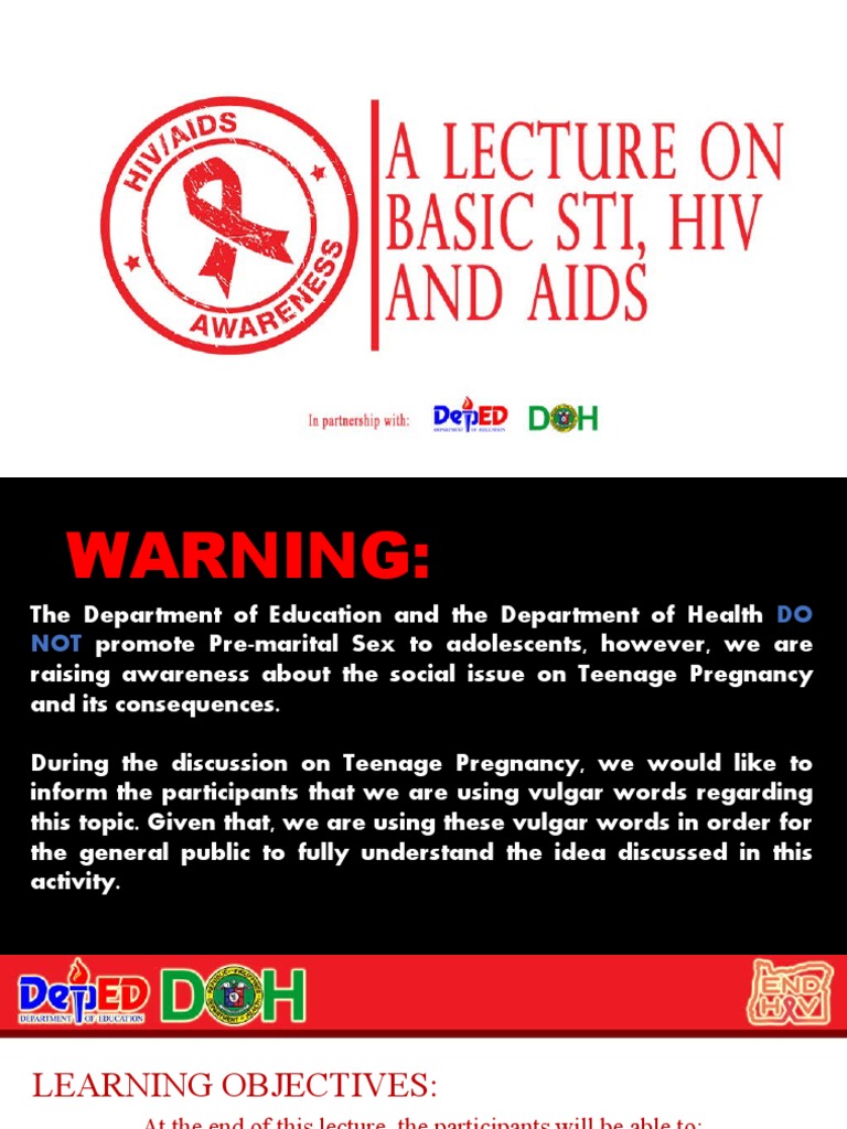 HIV & AIDS Lecture | PDF | Sexually Transmitted Infection | Hiv/Aids