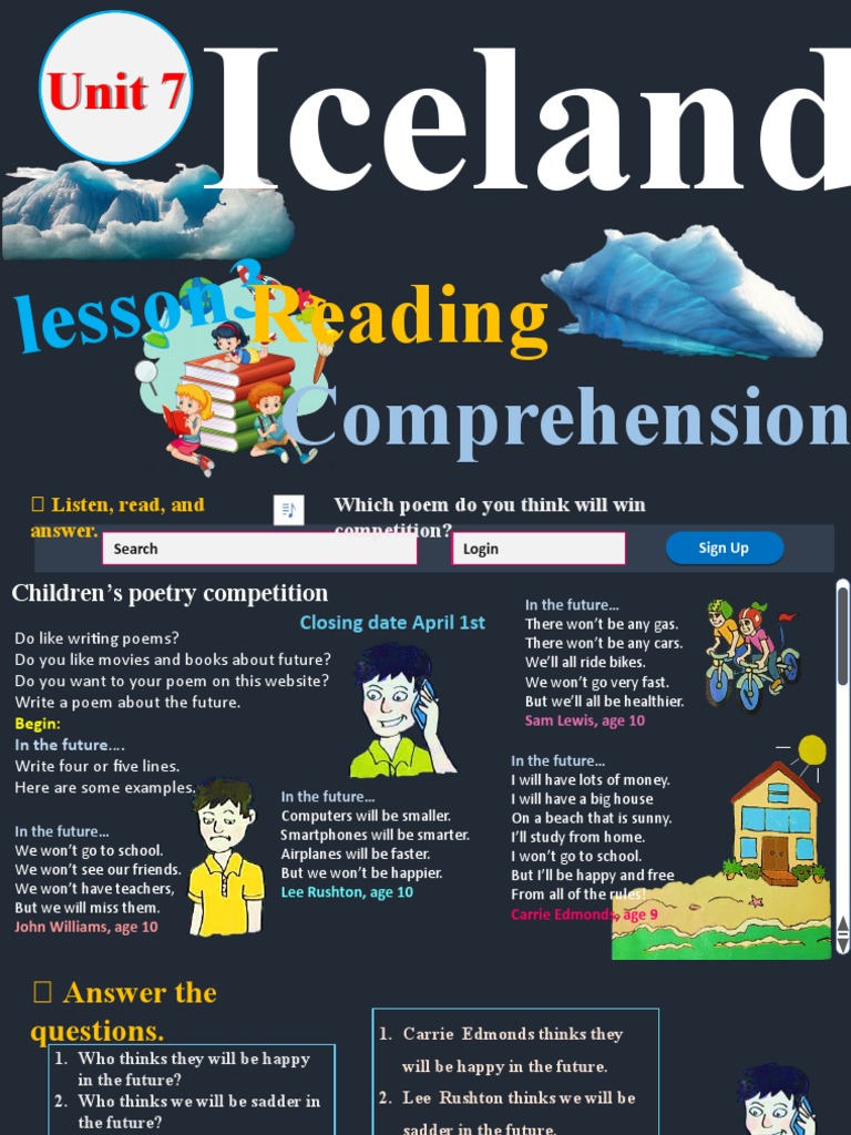 Unit7 Iceland - Lesson 3 Reading | PDF
