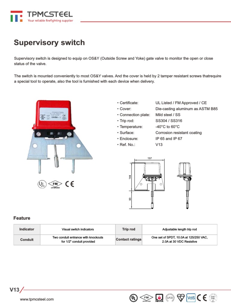 Supervisory Switch | PDF