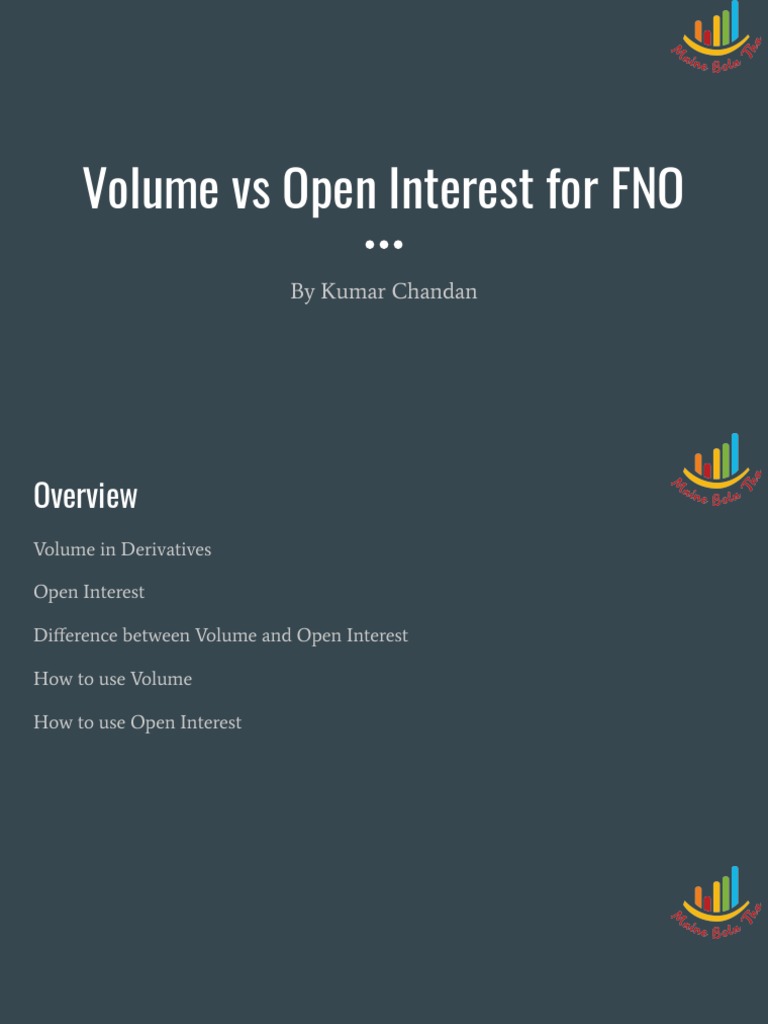 Volume Vs Open Interest | PDF | Stocks | Derivative (Finance)