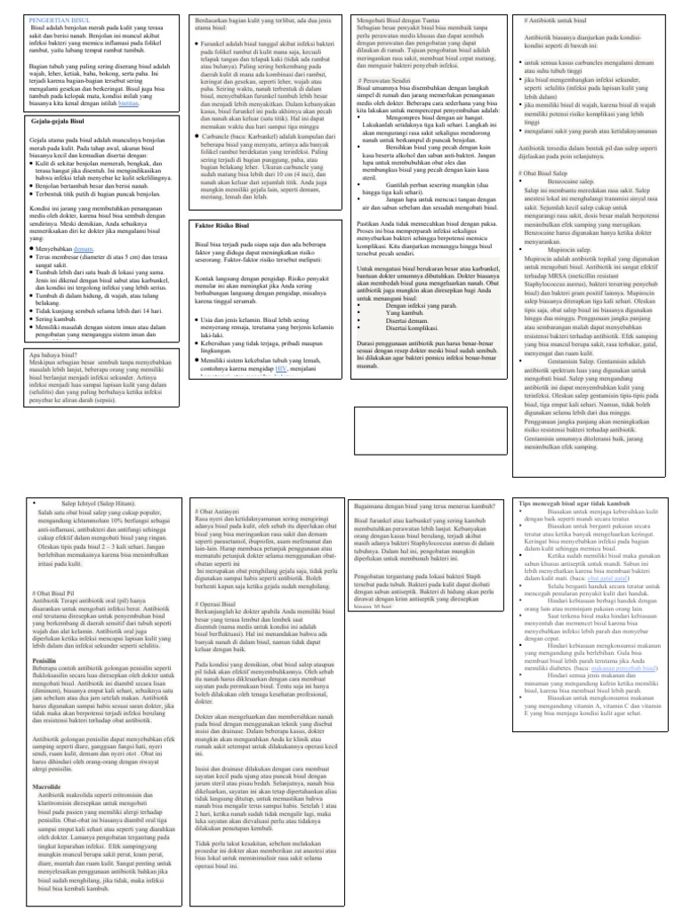 Panduan Lengkap Mengatasi Bisul | PDF