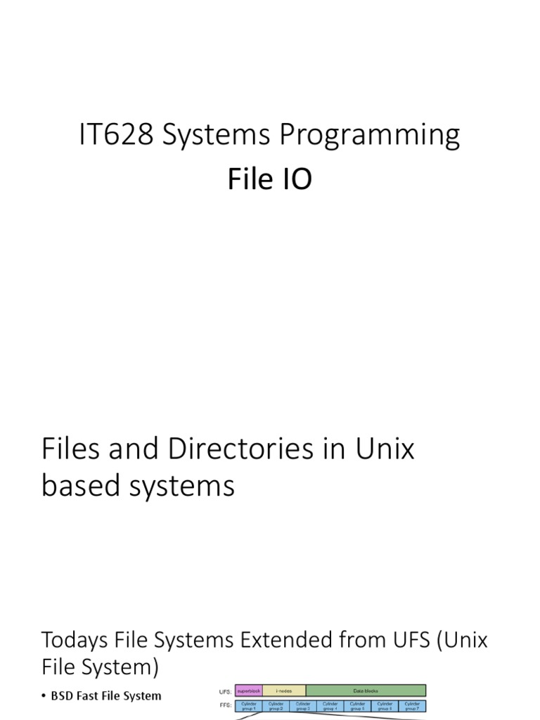 File IO | PDF | File System | Computer Data