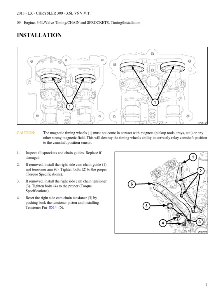 Dodge 3.6 Timing | PDF | Propulsion | Engine Technology