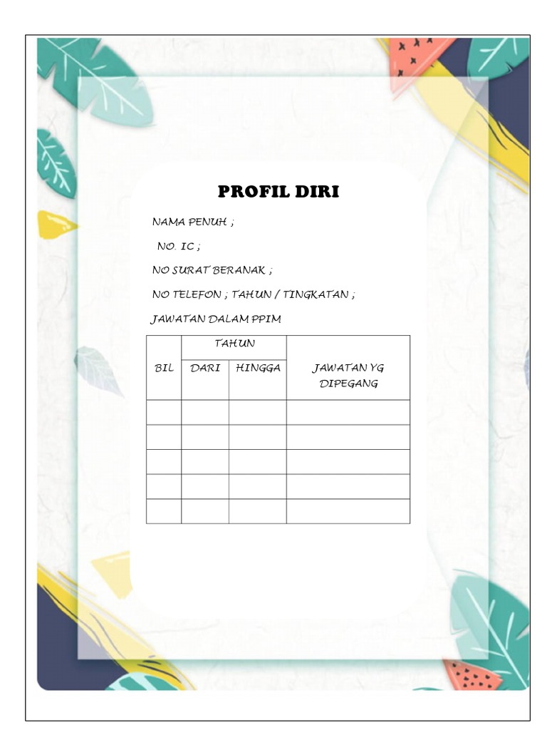 Contoh Panduan Buku Log | PDF