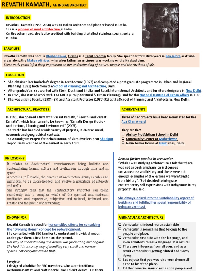 Revathi Kamath | PDF | Economic Sectors | Building Engineering