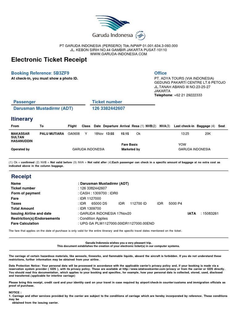 Your Electronic Ticket Receipt | PDF | Dangerous Goods | Aviation