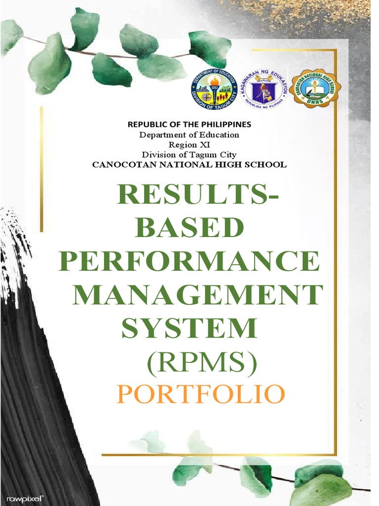 Results-Based Performance Management System: (RPMS) | PDF