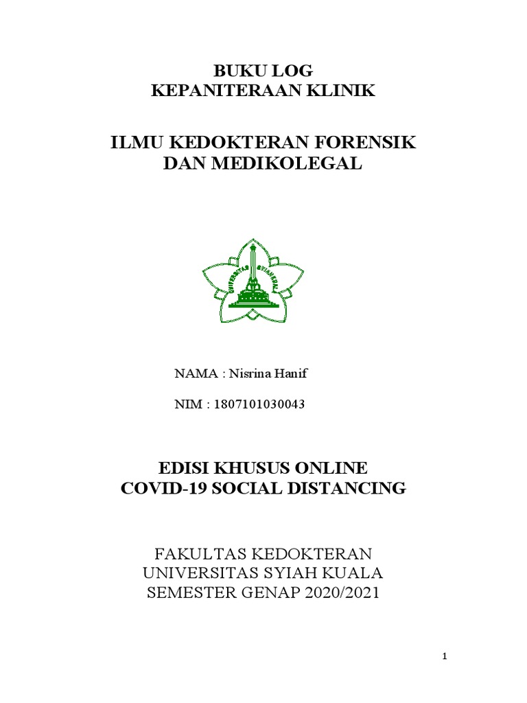 BUKU LOGBOOK. Nisrina Hanif.180101030043. Dox | PDF