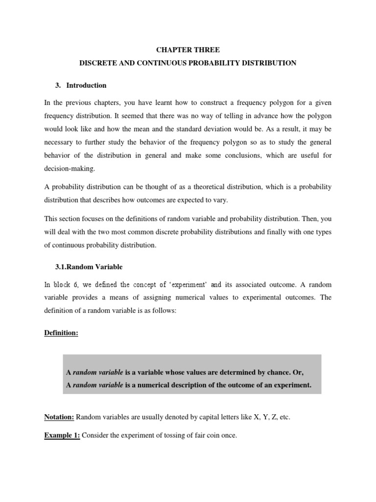 Chapter 3 | PDF | Probability Distribution | Normal Distribution