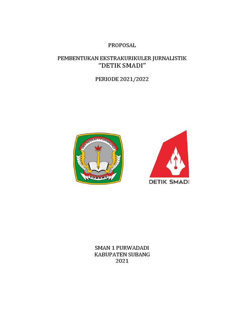Proposal Ekskul Jurnalistik SMAN 1 Purwadadi | PDF