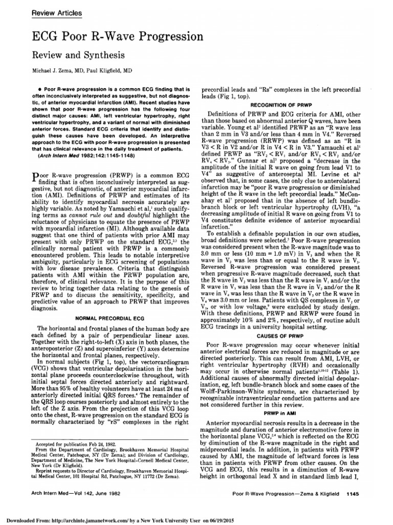 Progression: ECG R-Wave | PDF | Electrocardiography | Physiology