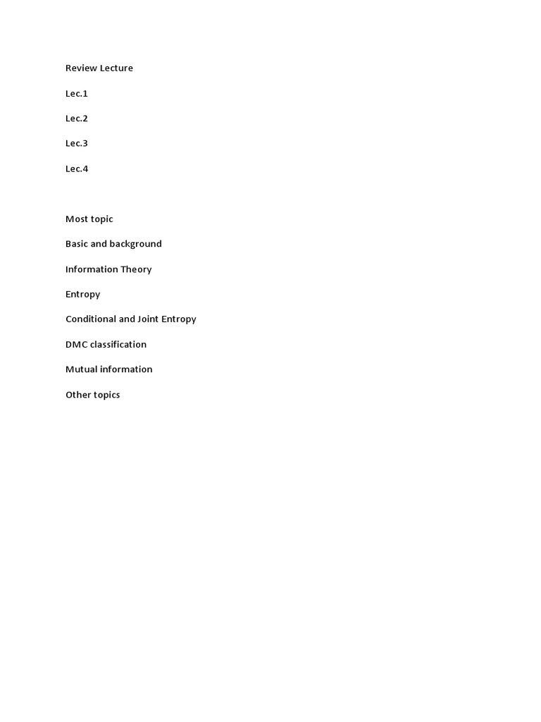 Review Lecture | PDF