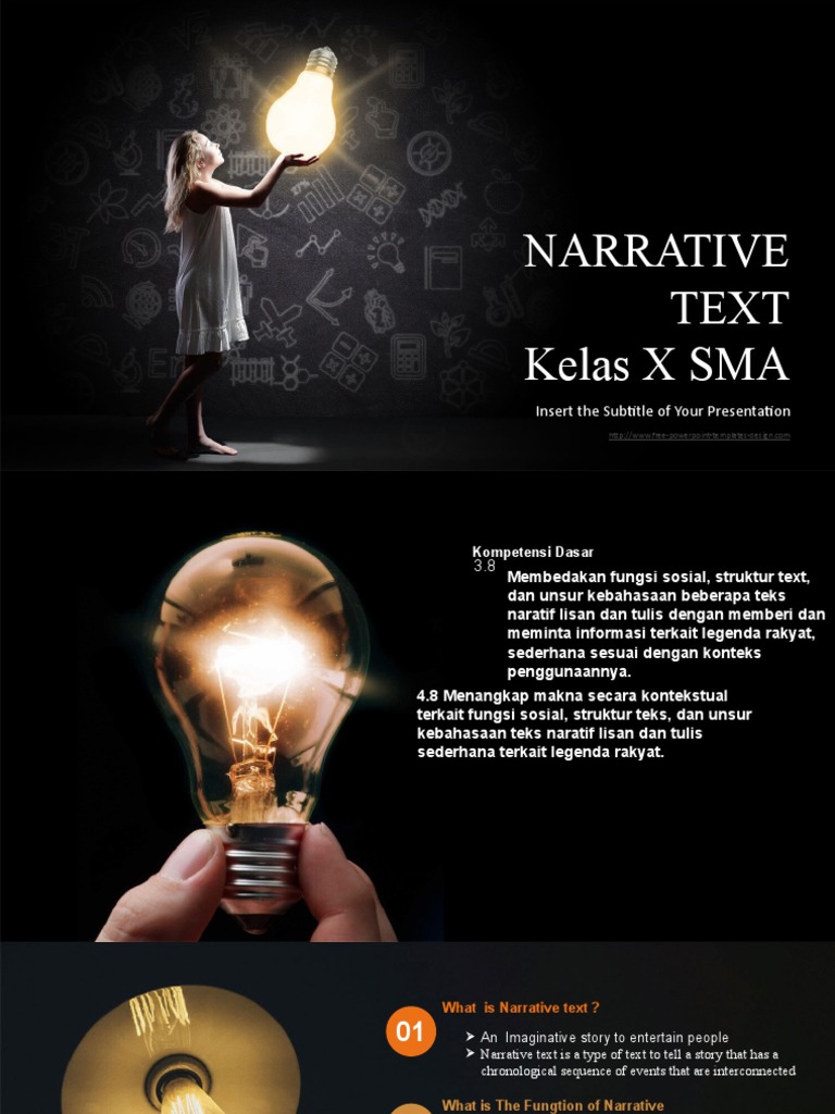 Narrative Text Guide for Students | PDF | Adjective | Verb