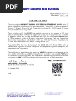 Secretary's Certificate Authorize Signatory Sample 1 | PDF
