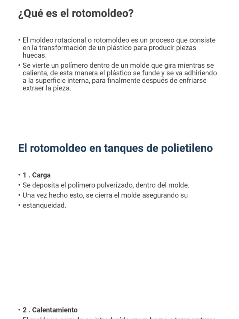 Rotomoldeo | PDF