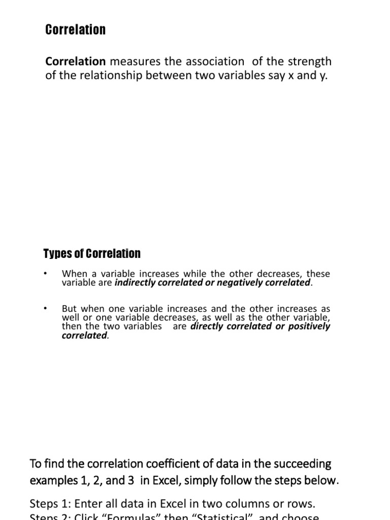 Correlation and Examples | PDF | Correlation And Dependence ...