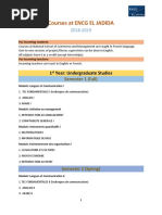 Modules du Programme ENCg par Semestre | PDF | Commercialisation ...