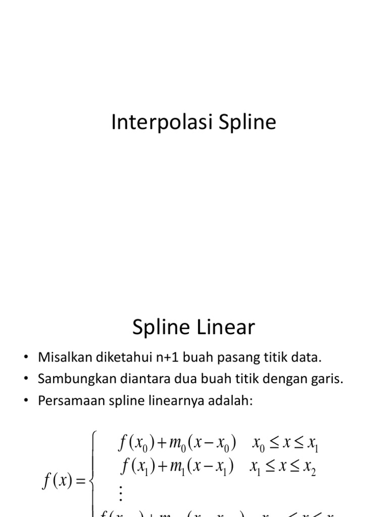 Interpolasi Spline | PDF