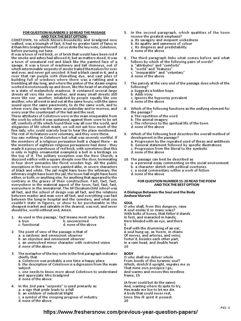 Paper - B Written Test Paper For Selection of Teachers: CSB 2013 ...