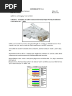 Ethernet Cable Color Coding Diagram | PDF | Electrical Connector | Cable
