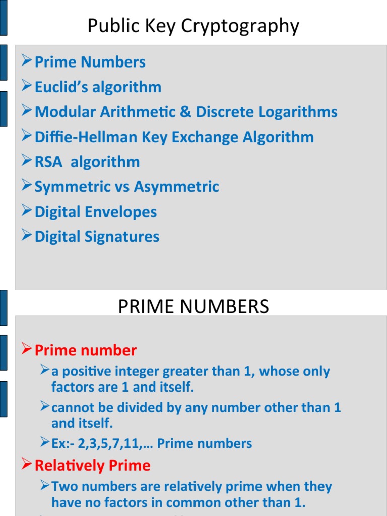 Public Key Cryptography | PDF | Public Key Cryptography | Prime Number