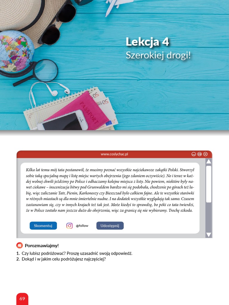 Klasa 11 Lekcja 4 Poziom b2 | PDF