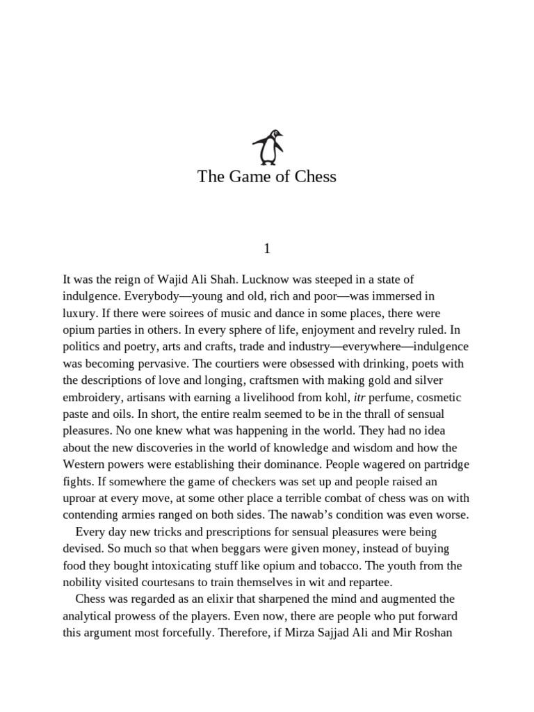 The Game of Chess | PDF