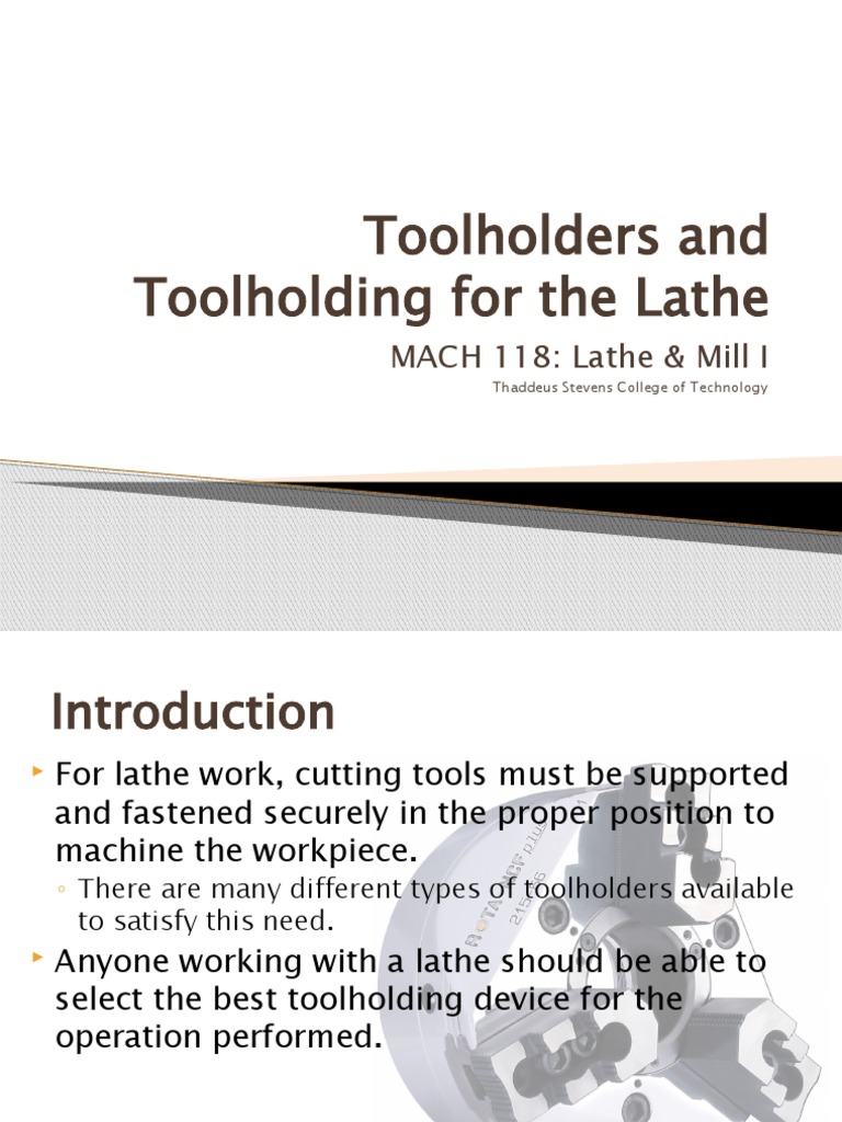 Toolholders and Toolholding For The Lathe | PDF | Mechanical ...