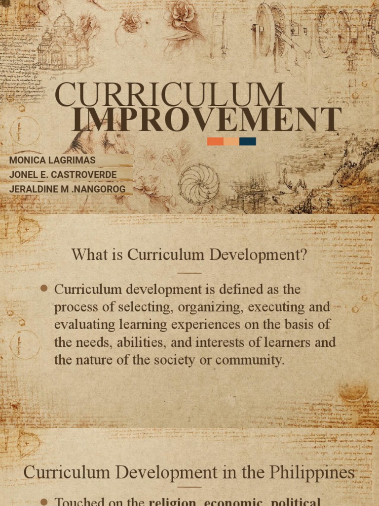 Curriculum Improvement v2 | PDF | Curriculum | Educational Assessment