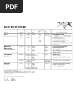 Violin String Selection Guide | PDF | Violin | Gaiaphones