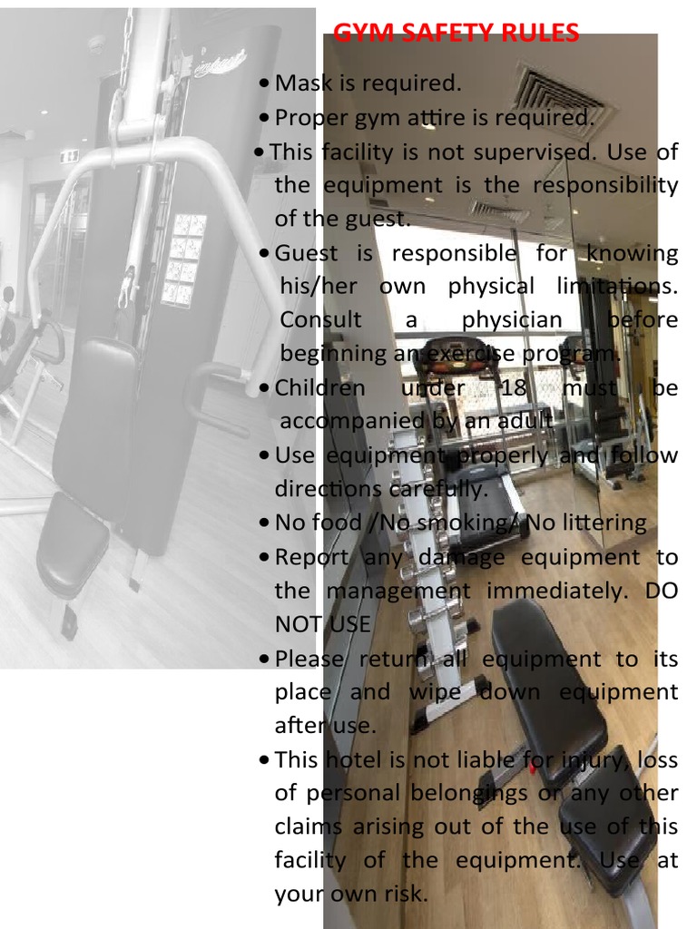 Gym Safety Rules | PDF | Wellness | Science & Mathematics