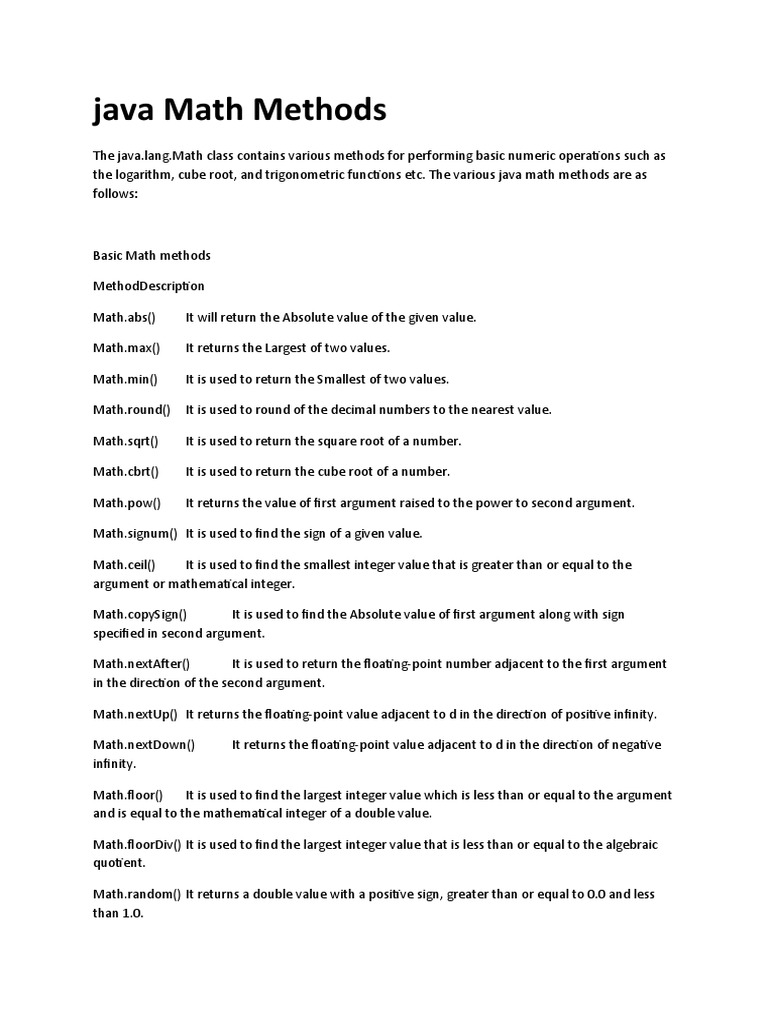 Document For Java | PDF | Trigonometric Functions | Angle