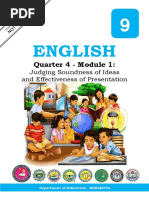 Q4 English 9 Module 2 | PDF | Fallacy | Learning