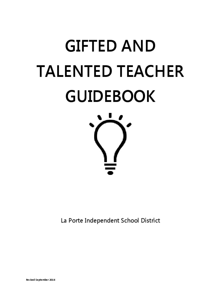 GT Teacher Guidebook | Download Free PDF | Intellectual Giftedness ...