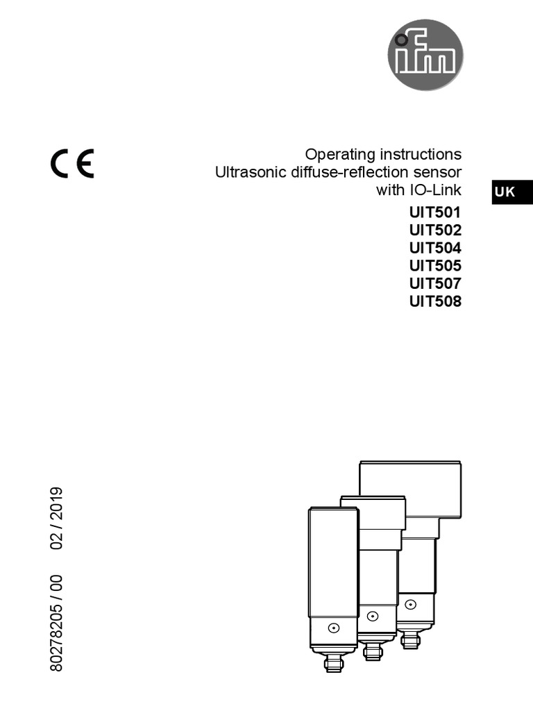 Operating Instructions Ultrasonic Diffuse-Reflection Sensor With IO ...