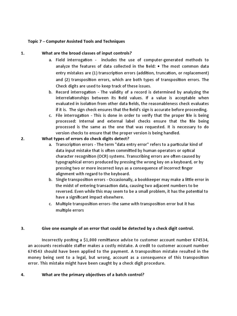 Computer Assisted Input Control Techniques | PDF | Optical Character ...