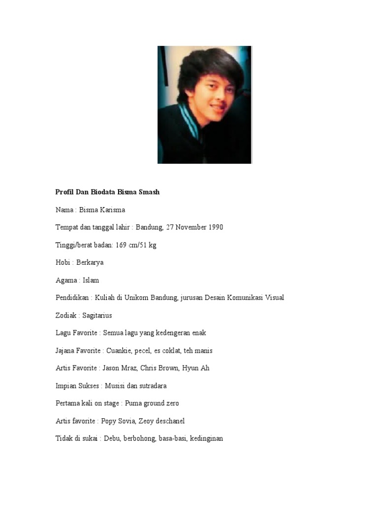 Profil Dan Biodata Bisma Smash | PDF