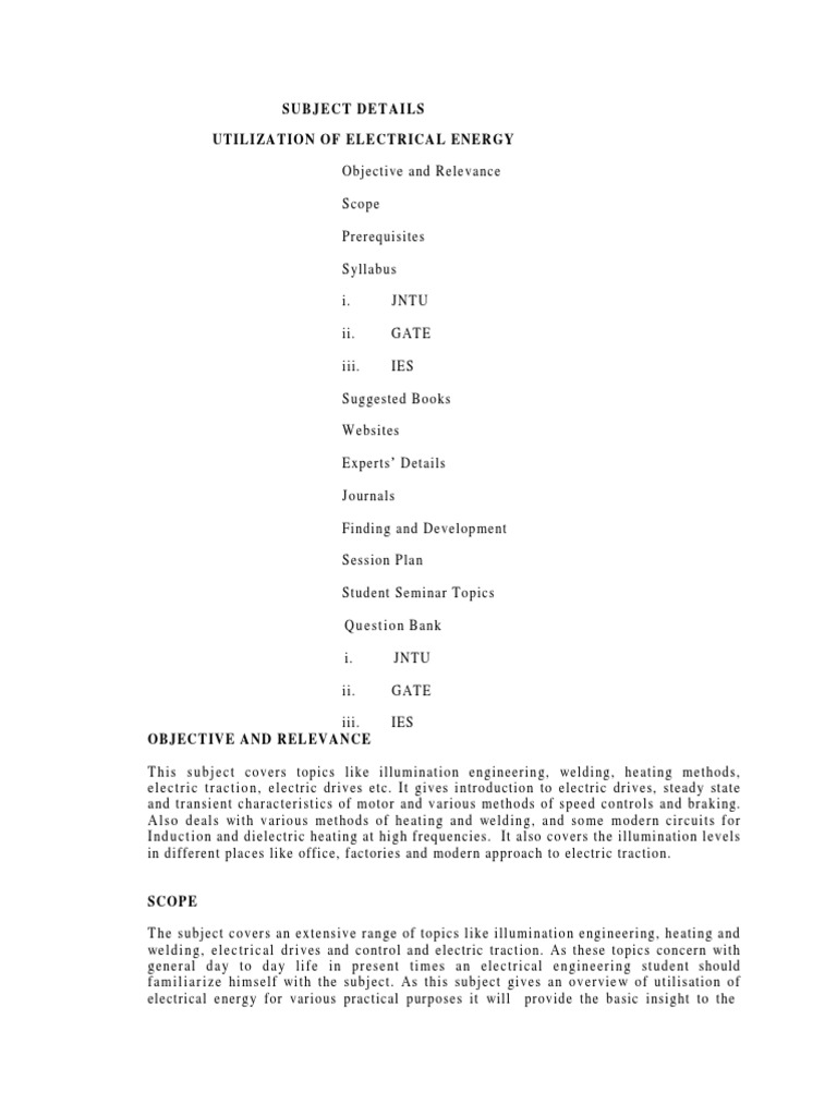 UEE Notes | PDF | Electric Motor | Incandescent Light Bulb