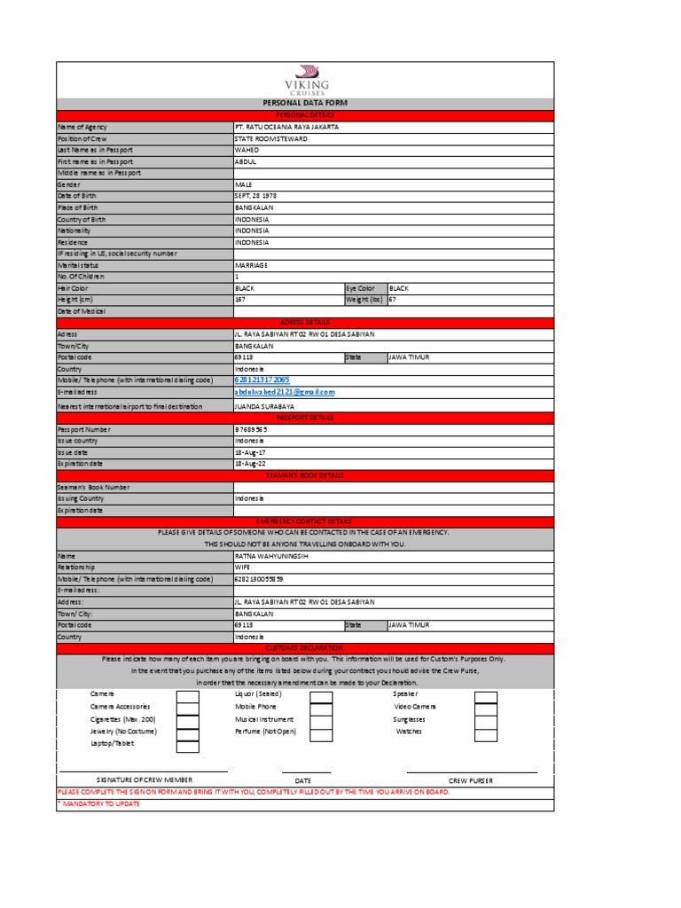 Pif Form (2) - 3 | PDF