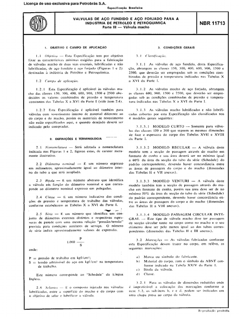 NBR 11713 (EB 141, Part III-1977) | PDF