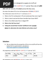 Chilled Water Flow Rate Calculation in FCU | PDF | Latent Heat | Heat