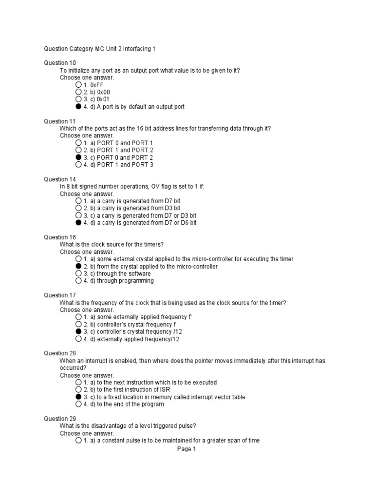 MC Unit 2 Interfacing 1 | PDF | Input/Output | Information Age