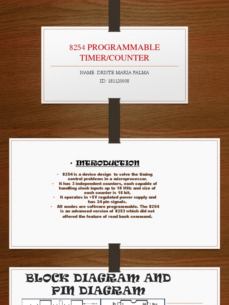 8254 Programmable Timer Overview | PDF | Electrical Engineering | Computer Science