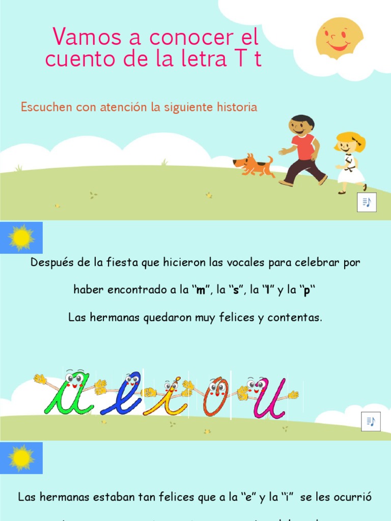 Cuento de la letra T para niños | PDF | Poesía