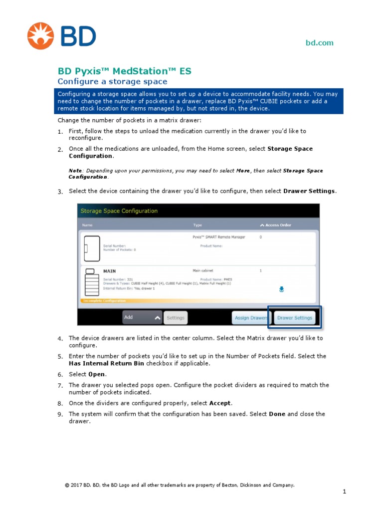 Configuring BD Pyxis CUBIE Pockets | PDF | Software | Computer Science