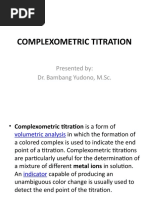 Complexometric Titration | PDF | Coordination Complex | Chemistry