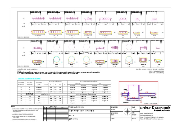 Column Footing Schedule | PDF | Sports | Disability