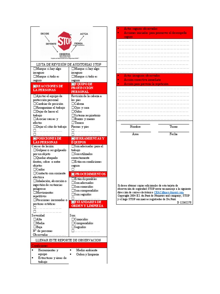 Tarjeta STOP Word | PDF