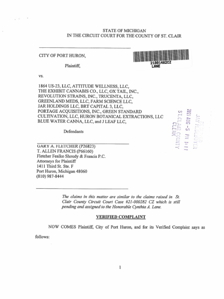 Verified Complaint Filed | PDF